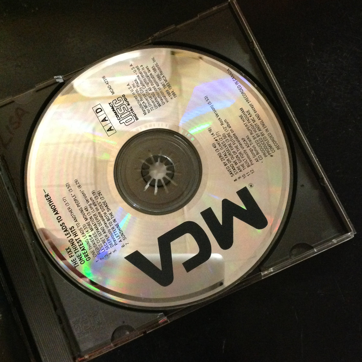 Cd The Fixx Greatest Hits One Thing Leads To Another Mcad 42316 Time