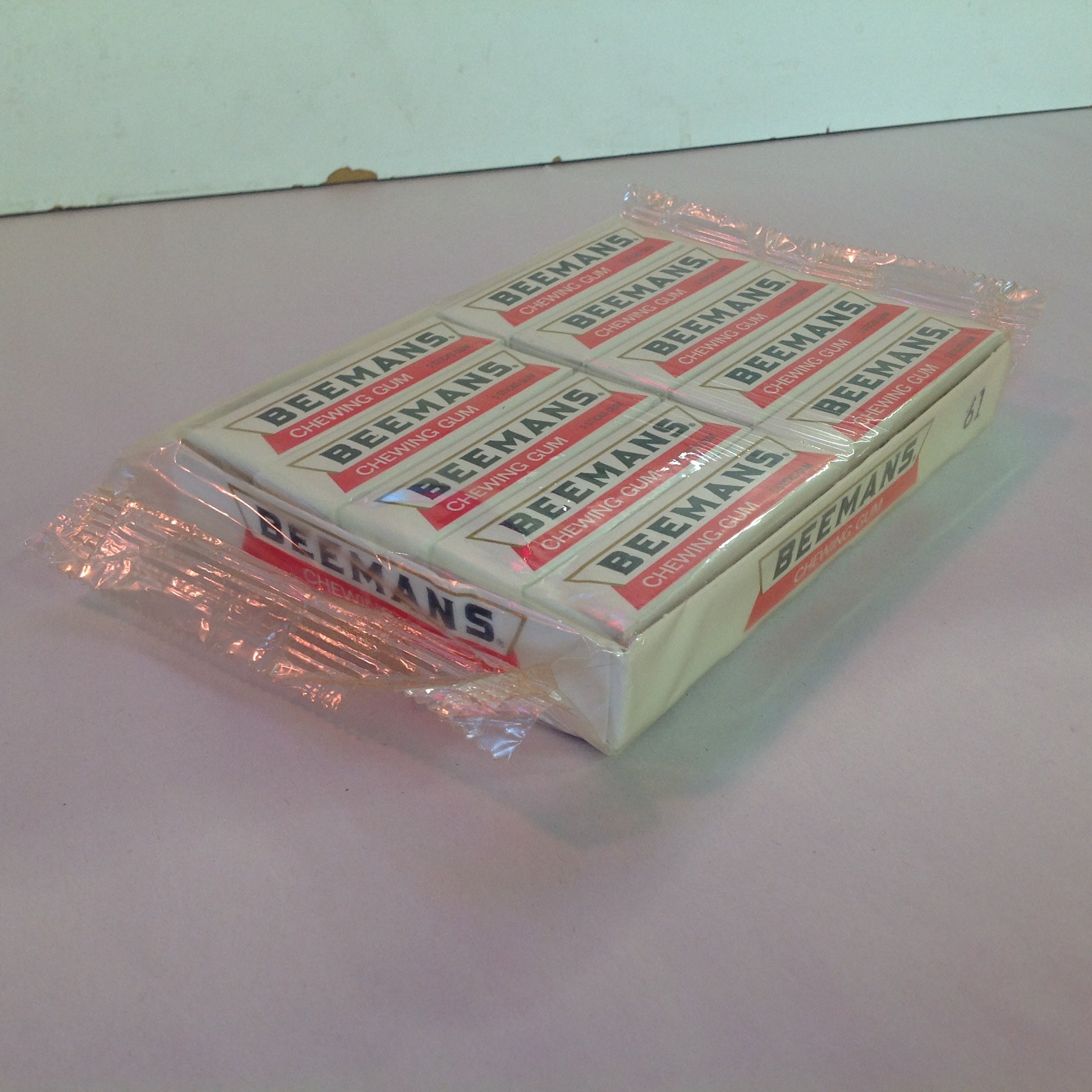 Vintage 1990's NOS Beeman Chewing Gum 20-Pack Box Unopened – Time Warp, LLC
