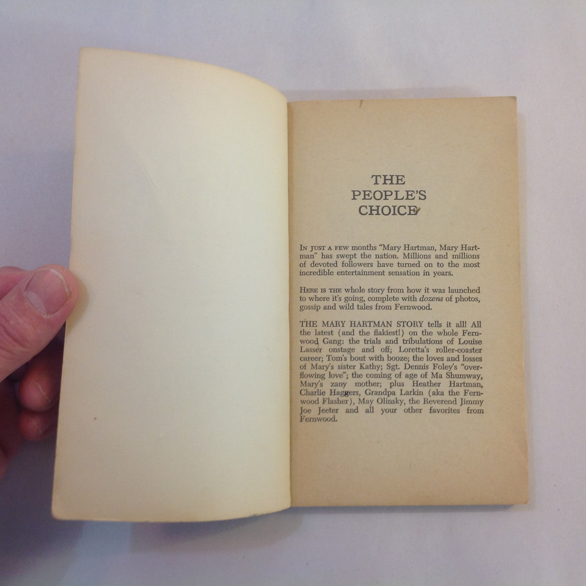 Vintage 1976 Mass Market Paperback Daniel Lockwood's The Mary Hartman ...