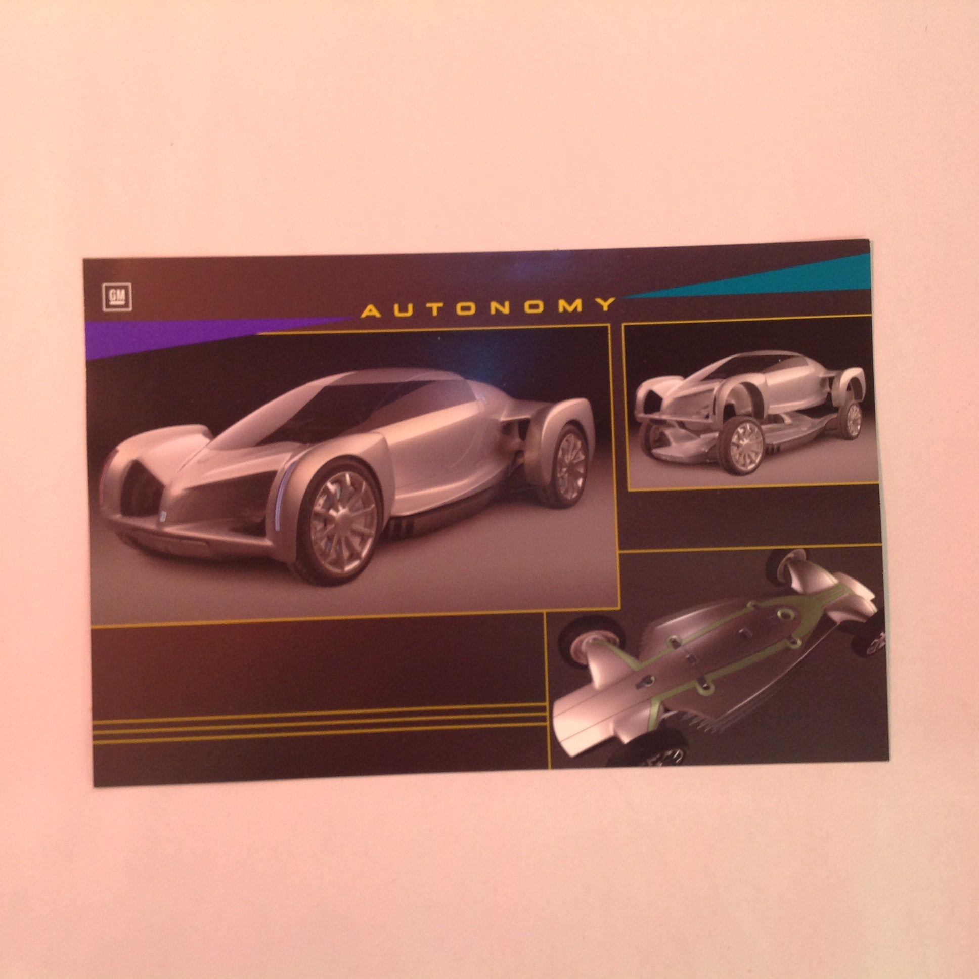 Vintage 2002 General Motors Concept Car Autonomy Color Flier Specs Pro ...
