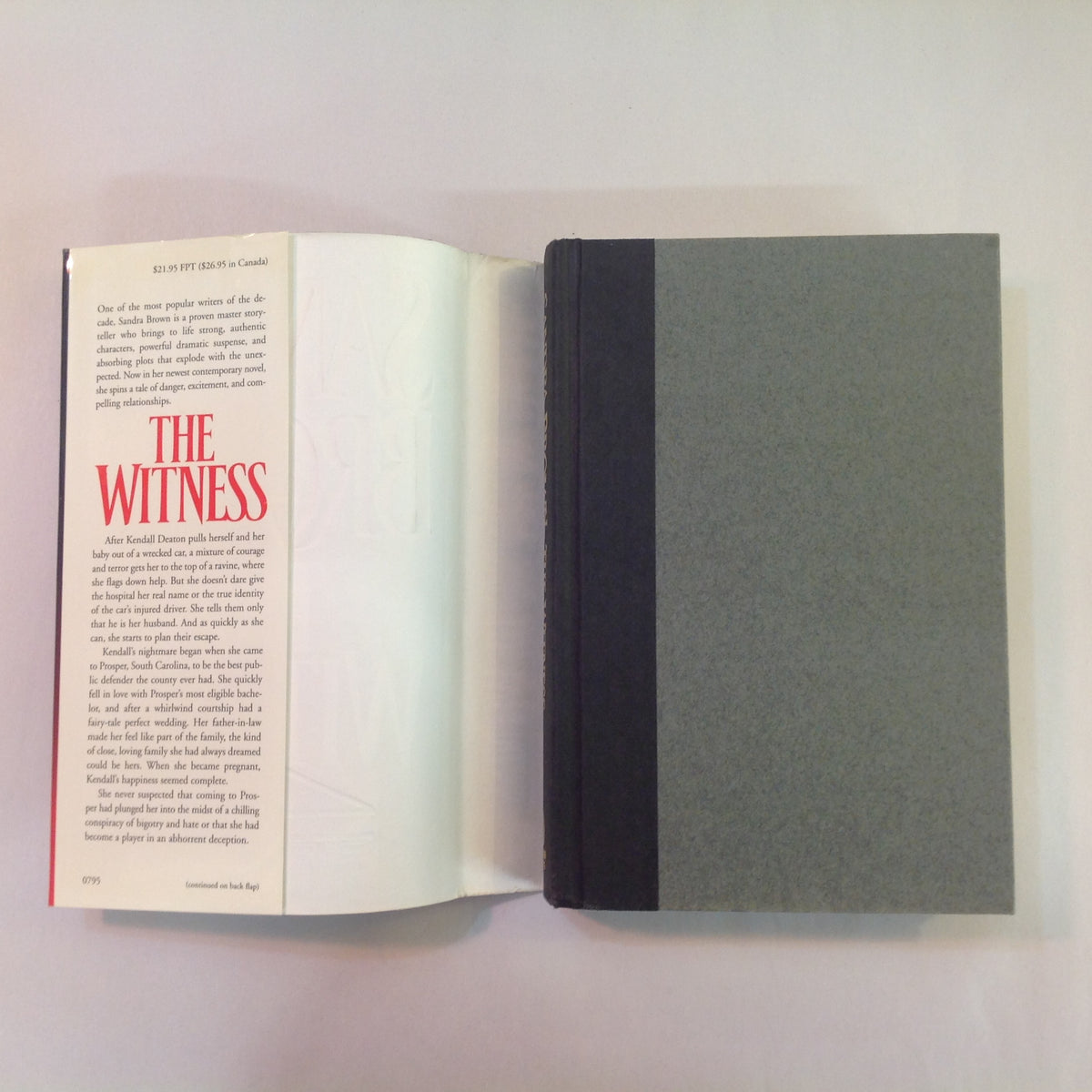 Vintage 1995 Hardcover THE WITNESS Sandra Brown – Time Warp, LLC