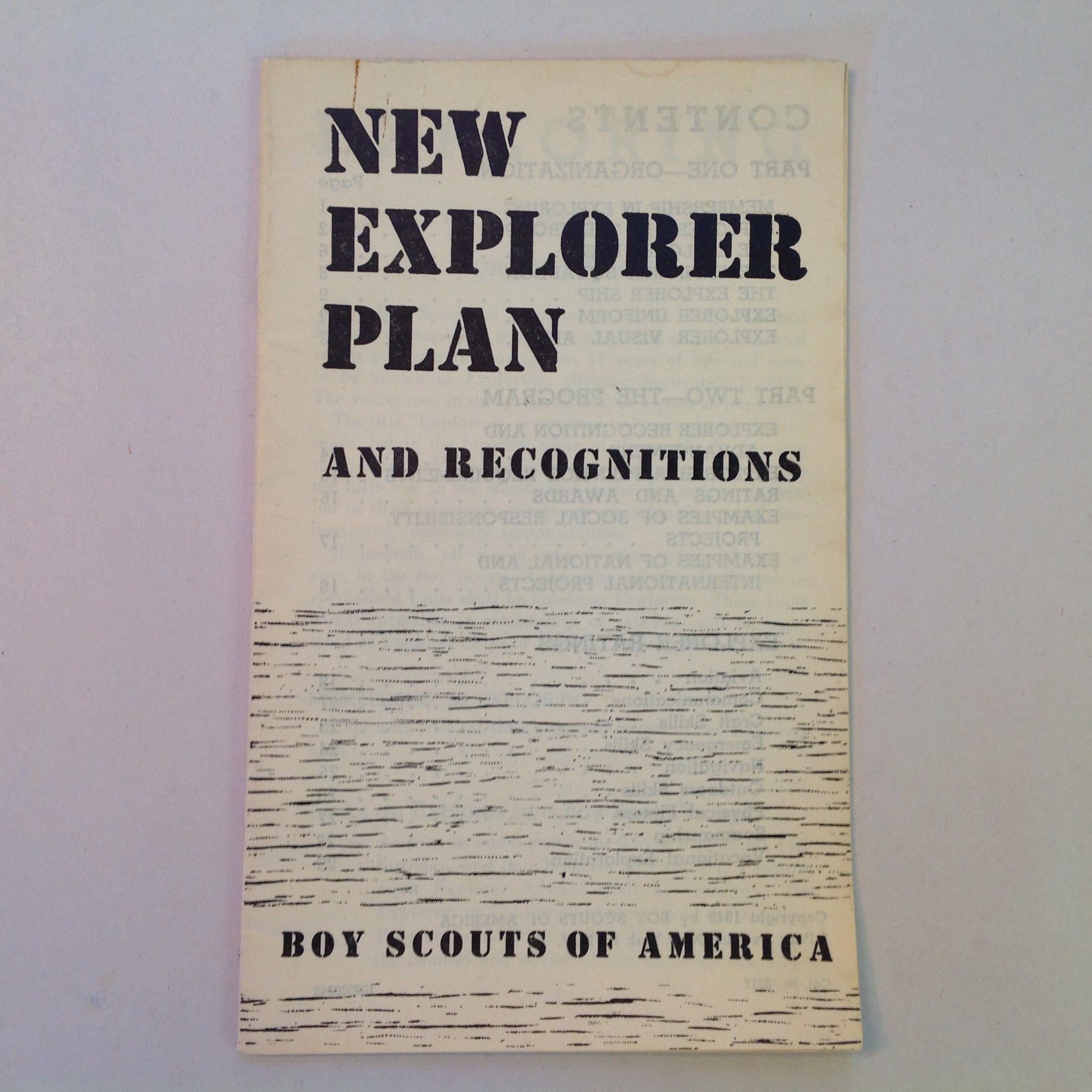 Vintage 1949 Boy Scouts of America BSA New Explorer Plan and Recogniti ...