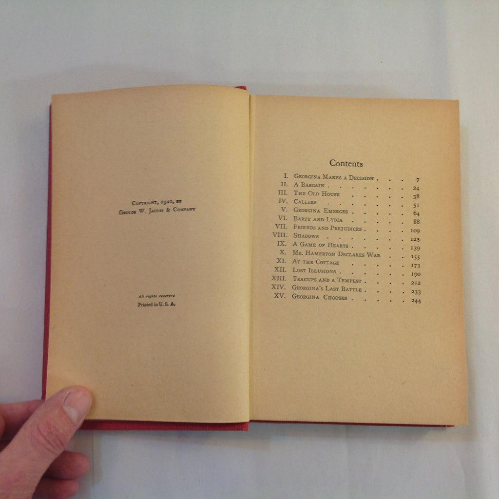 Antique 1922 Hardcover Georgina Finds Herself Shirley Watkins Goldsmit ...