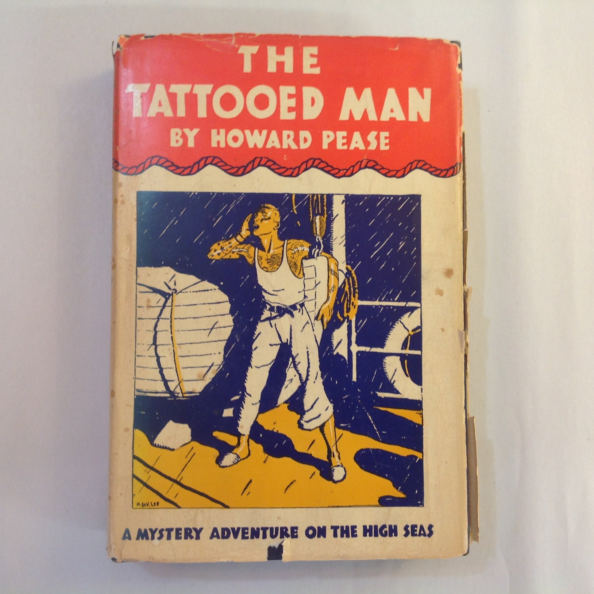 Vintage 1948 Hardcover The Tattooed Man Howard Pease Young Moderns Dou ...