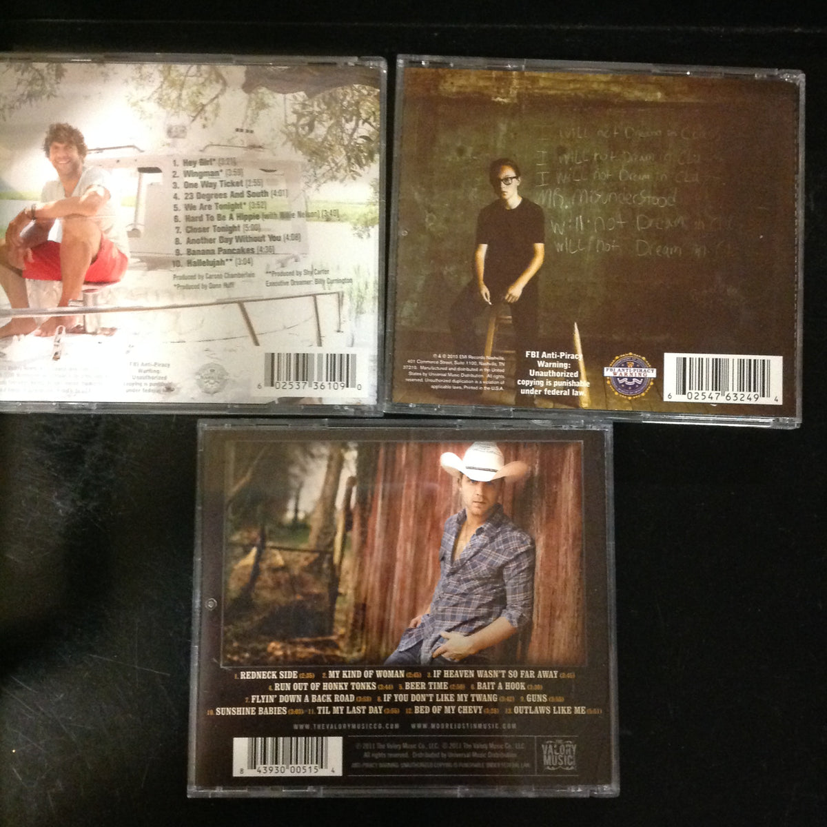3 Disc SET BARGAIN CDs Country Justin Moore Billy Currington Eric Chur ...